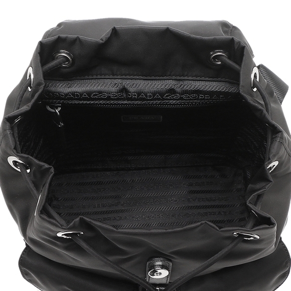 Prada | Bags | Prada Size Renylon Triangle Logo Rucksack S Bag Black ...